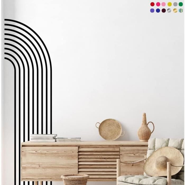 Sticker Mural Demi-Arche - Décoration Murale Abstraite, Art Intérieur ...