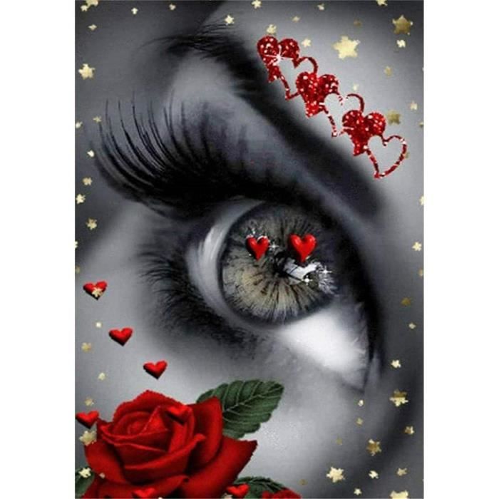 Diamond Painting Fleur Oeil - Artdot - Kit Complet - Square Drill ...