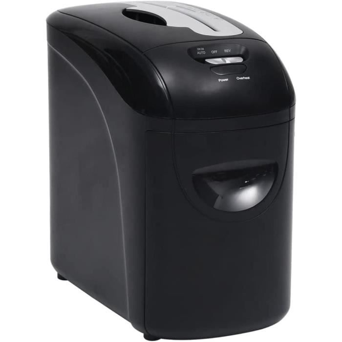 Déchiqueteuse de Papier 10 Feuilles à Micro-Coupe Destructeur Documents ...