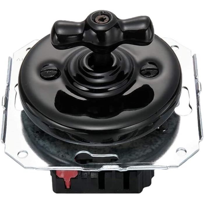 Fontini Garby Colonial Double Va & Vient Manette Porcelaine Noire Réf ...