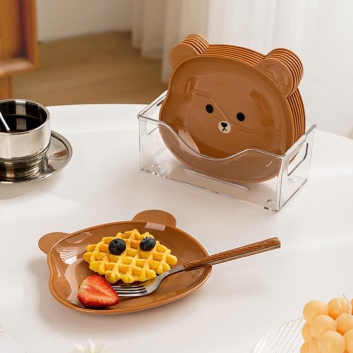 ASSIETTE Plaque de rangement 1 Set facile Nettoyable Durable Mode ...