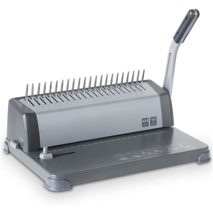 Machine à Relier Relieuse21 Trous450 FeuillesSpirale relieusePeigne ...