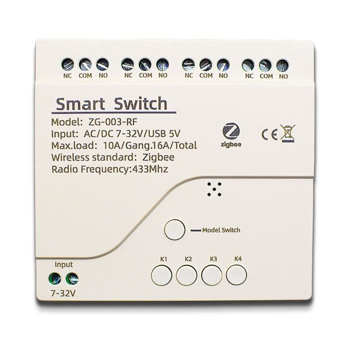 Module zigbee - Relais Tuya Zigbee 4 canaux, Module de commutateur pour ...