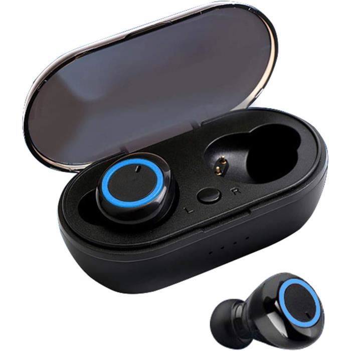 Écouteurs Bluetooth Écouteurs Sans Fil,Y50 Bluetooth 5.0 Bouton De ...