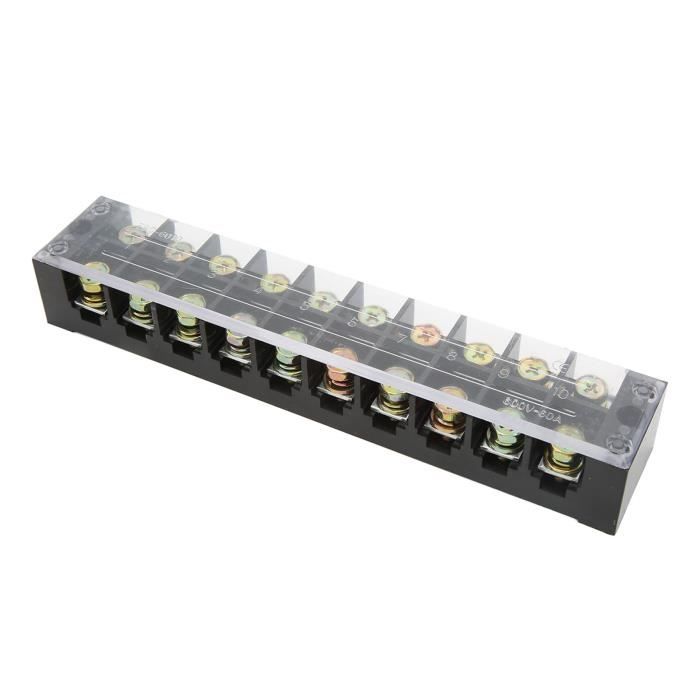 Bornier - GOTOTOP - 6010 - 60A - 600V - Câblage facile, 10 positions ...