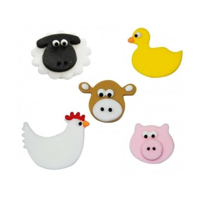 5 ANIMAUX DE LA FERME EN PÂTE À SUCRE - Cdiscount Au quotidien