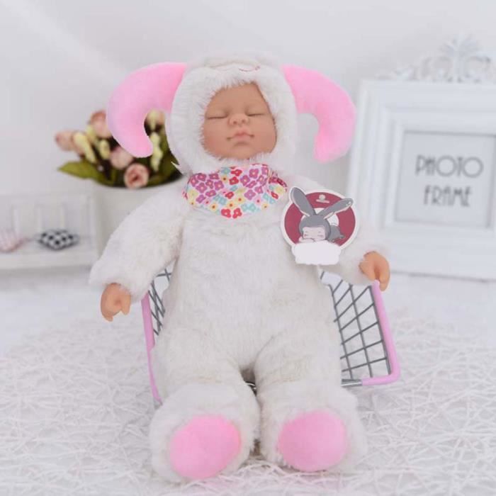 Bébé endormi Mini Poupée mouton poupée pour enfants - 25cm blanc - Cdiscount Jeux - Jouets