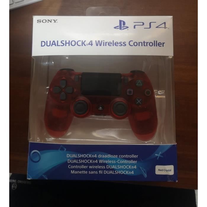 Manette de jeu - DUALSHOCK 4 - PS4 - Rouge Crystal - Sans fil ...
