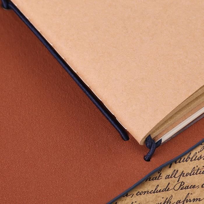 TMISHION Journal de voyage Cahier de voyage en cuir PU classique ...