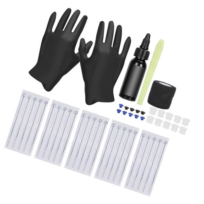 VGEBY Kit de tatouage pour débutants 25pcs Tattoo Needle Tattoo Hand ...