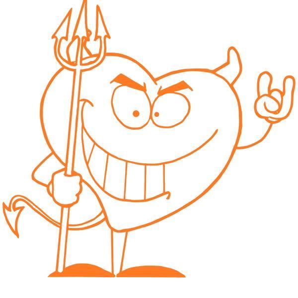 Sticker Autocollant Décoration Murale Humour Diable Rigolo avec sa ...