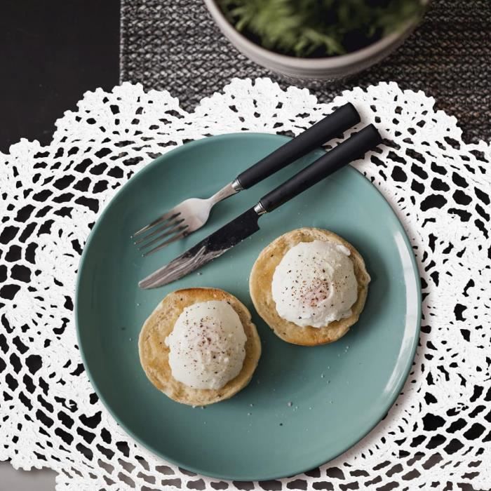 Napperons en dentelle brodés faits à la main en coton résistant à la ...