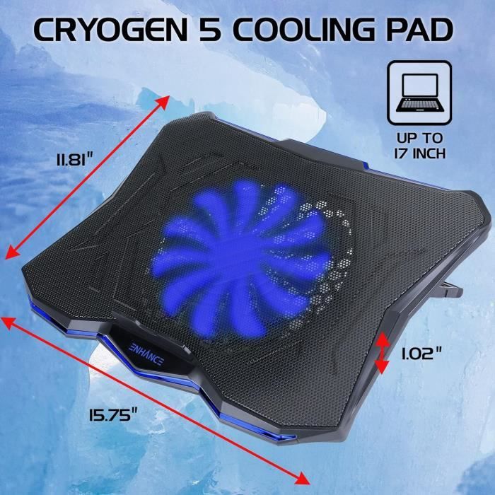Support Refroidisseur PC Portable, Plaque de Refroidissement de 1 ...