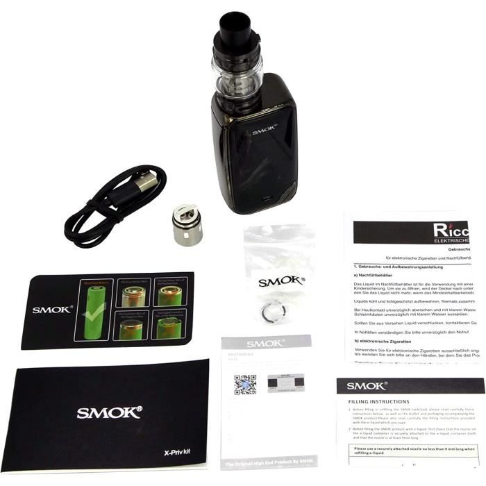 Smok X-Priv + Tfv12 Prince Kit, 225 w, 8.0 ml, Cigarette Électronique ...