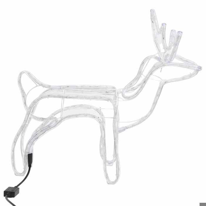 Renne de Noël Blanc chaud 60x30x60cm - Usage Intérieur/jardin - VIDAXL ...
