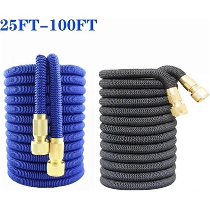 Tuyau d'arrosage extensible - Accueil Jardin - 50ft - Rouge - Résistant aux plis et aux ...