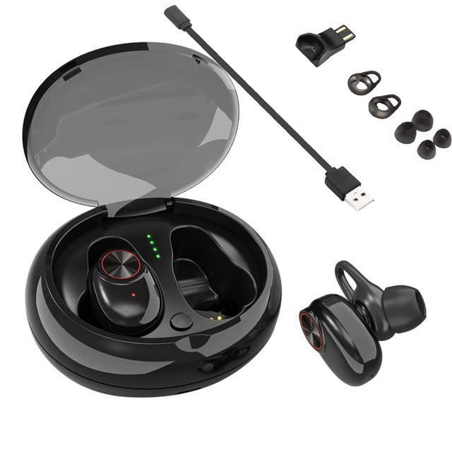 Wireless Écouteurs TWS Casque Étanche Bluetooth V5.0+EDR Écouteur HiFi ...
