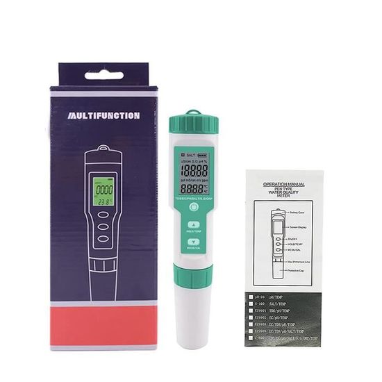 Appareil de mesure du pH 7 en 1 - Testeur numérique EC TDS ...