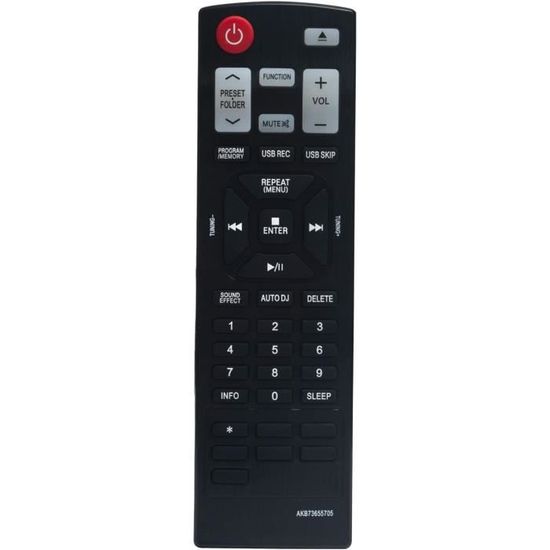 Télécommande de rechange pour mini chaîne hi-fi LG CM4630 CM4530 CM4430 ...