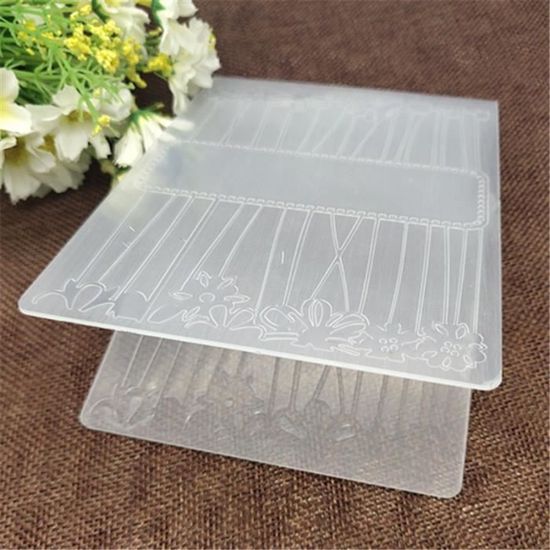 Scrapbooking,Jolie fleur message imprimer bricolage en plastique gaufrage dossiers pour ...