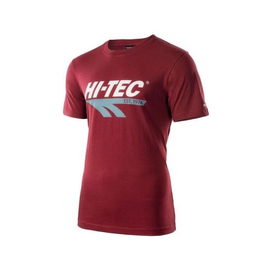 T-shirt HI-TEC Retro Bordeaux - Homme/Adulte Bordeaux - Cdiscount Prêt ...