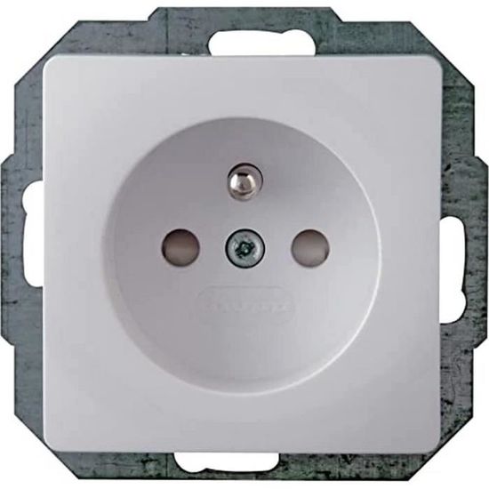 Paris Prise De Courant Avec Contact Renforcé 250 V Blanc Arctique ...