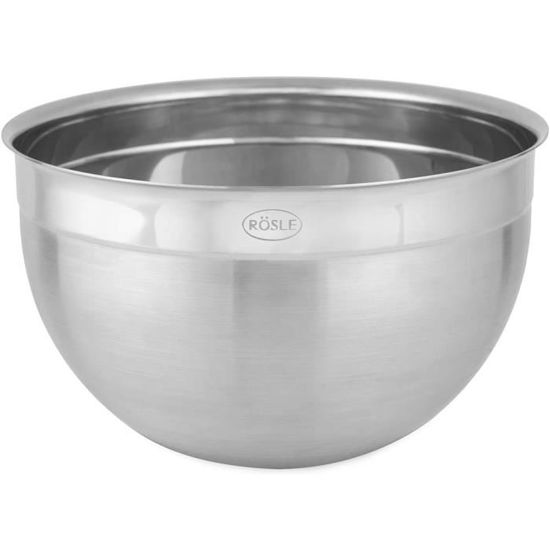 Saladier Haut - Saladier en inox 18-10 avec Bord Verseur - Pour la ...