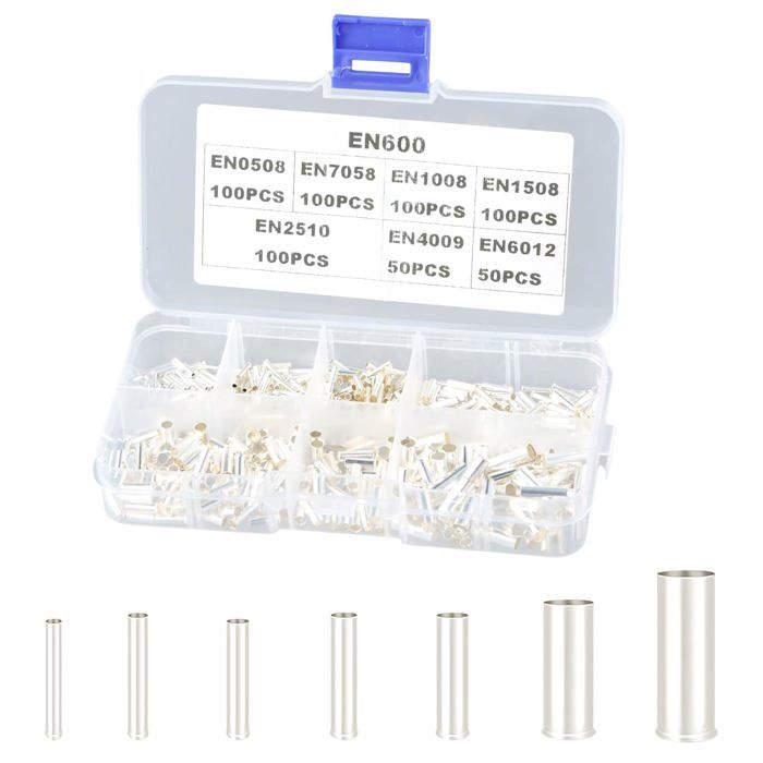 Lot de 600 Embout de Cablage, Embout Fil Electrique Souple, Connecteurs ...