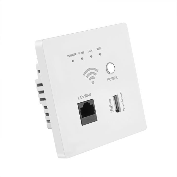 Blanc-Prise WiFi sans fil Rj45, relais AP, usb intelligent, extension ...