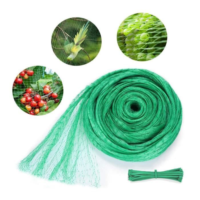 Filet de protection - Oiseaux - 4x10M - PE résistant - Anti-corrosion - Vert clair - Cdiscount ...