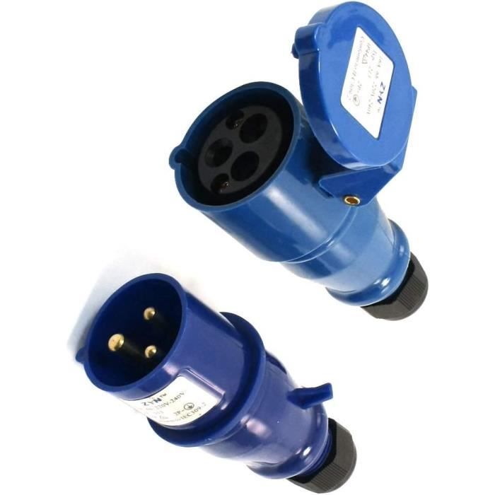 Prise Electrique Etanche Iec309-2 2P+E Industriel Ac 220-240V 16A ...