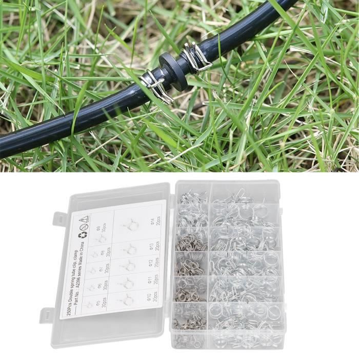 Cikonielf Collier de serrage pour tuyau d'irrigation à double fil Kit D ...