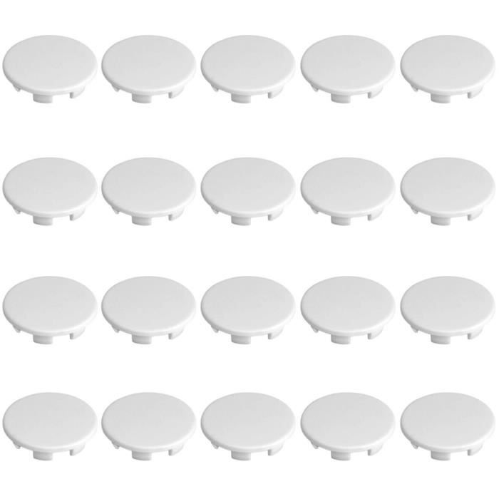 Cache trou - Plastique - 20 pièces - Blanc - Polyamide PA6.6 - Idéal ...