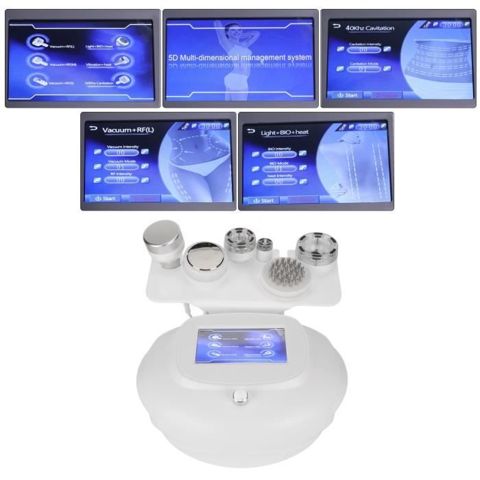 Machine de cavitation 6 en 1 DRFEIFY - RF 40K, 5D, raffermissement ...