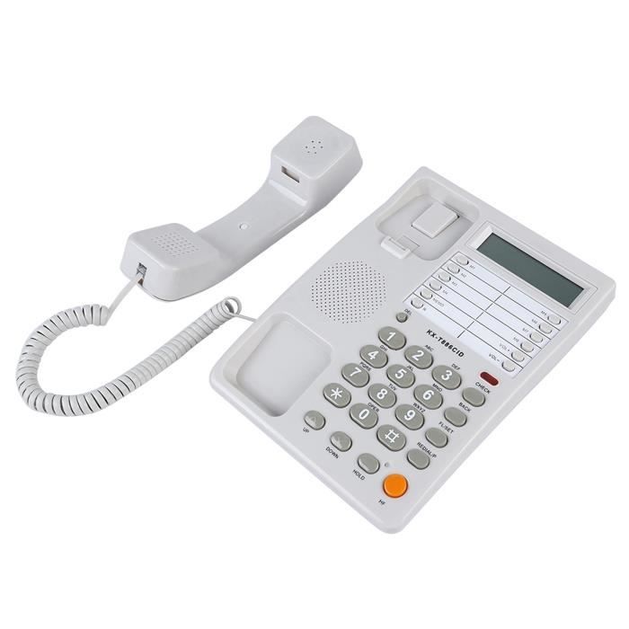 Fdit Téléphone de bureau à domicile Affichage de l'identification de l'appelant téléphone fixe ...