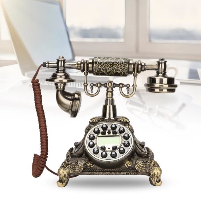 LAN Ligne Fixe À L’Ancienne Téléphone Filaire Rétro Téléphones Anciens Téléphone Fixe Filaire ...