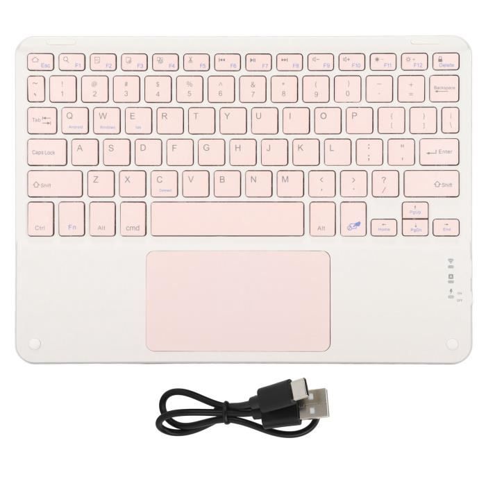Clavier fil avec pavé tactile - GOTOTOP - Ultra fin - Faible bruit ...