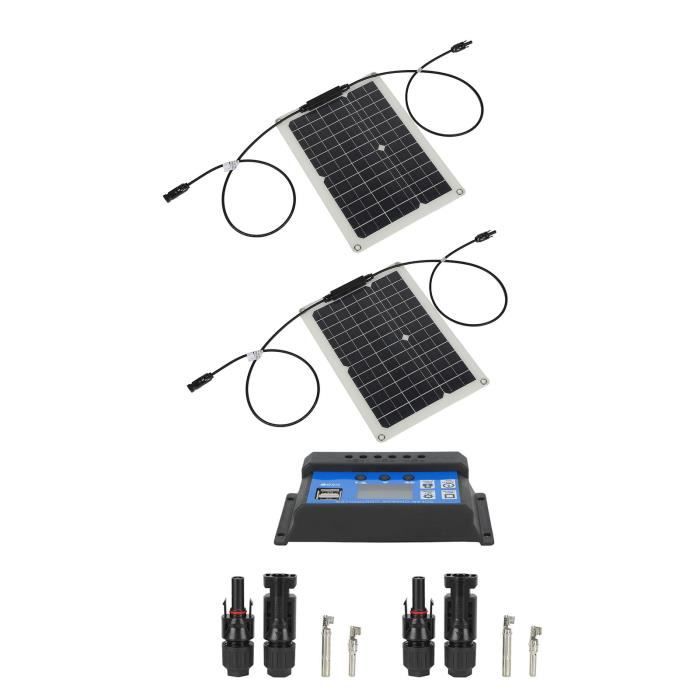 HURRISE panneau d'alimentation solaire HURRISE chargeur solaire Panneau de charge piscine balise ...