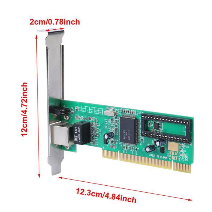 Carte Réseau,Gigabit Ethernet PCI Express RTL8169 Puce, 10/100 ...