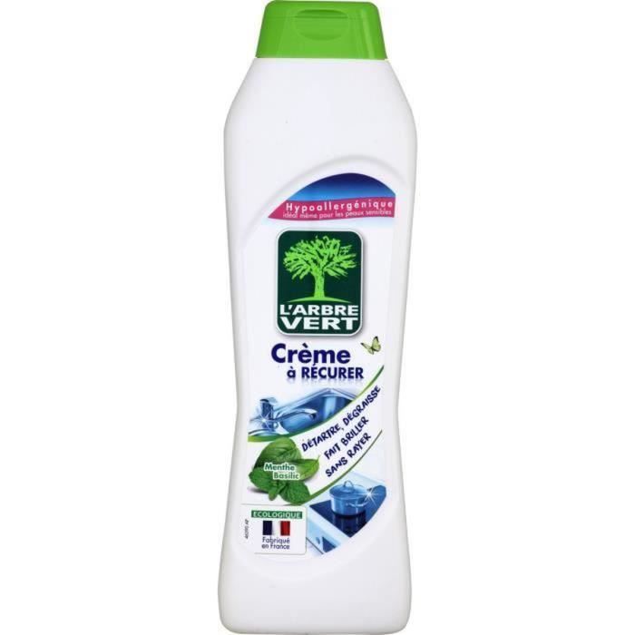 LOT DE 5 - L'ARBRE VERT - Crème à récurer Menthe Basilic - flacon de ...