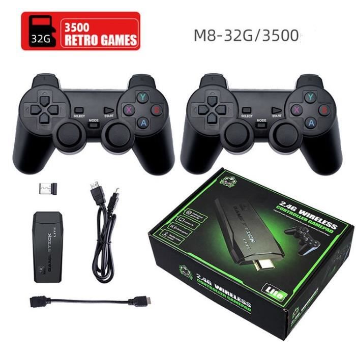 M8/32G-3000 jeux Console de jeux M8 HD Double Console de jeux TV 4K ...
