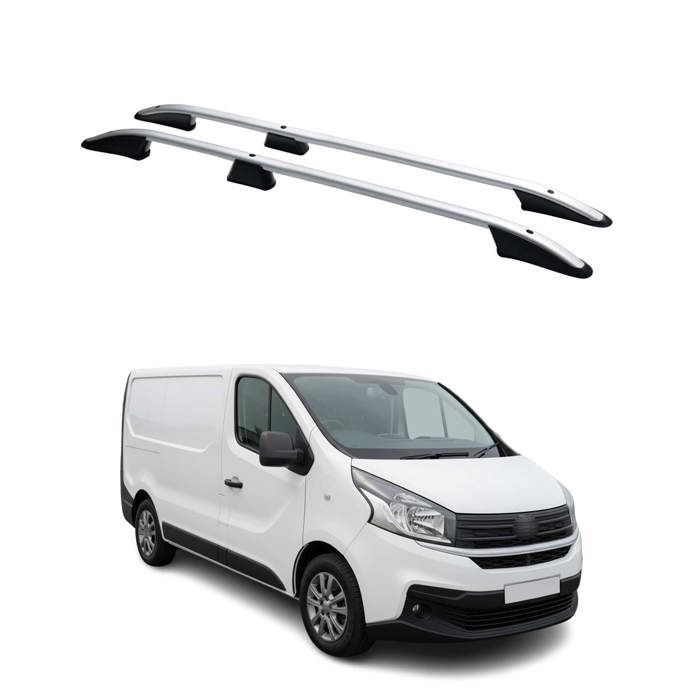 Barres de toit longitudinales pour Fiat Talento 2016-2024 Aluminium Gris 2Pcs - Cdiscount Auto