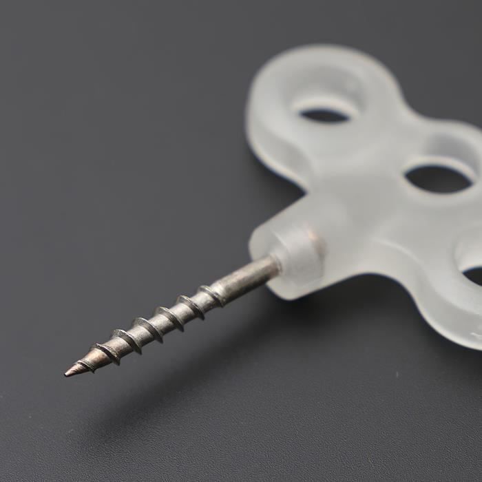 10 pièces de voyage vis clou crochet corde boucle de tente clou durable ...