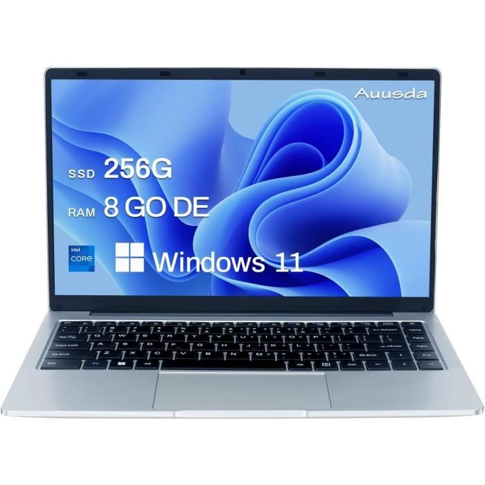 Ordinateur Portable 14,1" Windows 11, 8Gb Ram, 256Gb Stockage Ssd Ultra ...