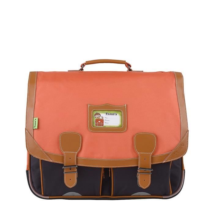 Cartable 41 cm TANN'S 2017 Iconic Orange/Gris - Cdiscount Bagagerie ...