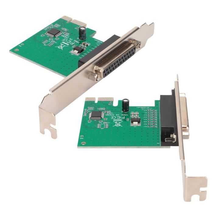 KEM carte de montage PCIE Carte d'extension PCIE vers LPT WCH382L puce ...