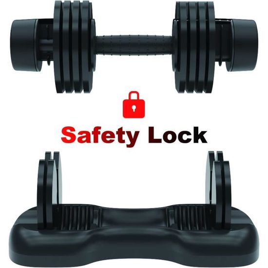 ATIVAFIT Haltère Réglable pour Salle de Sport ou Maison-Gèrent l ...