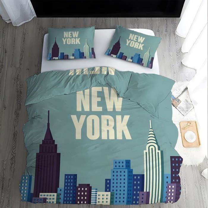 Housse De Couette New York 2 Personnes