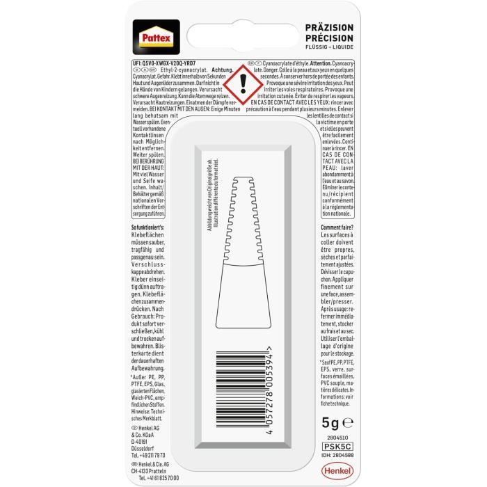 Colle instantanée précision, super colle pour un collage précis sans ...