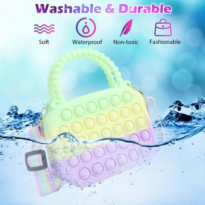 Pop Sac it Fidget Toys, Étanche Pop Sac it à Main pour Les Filles ...